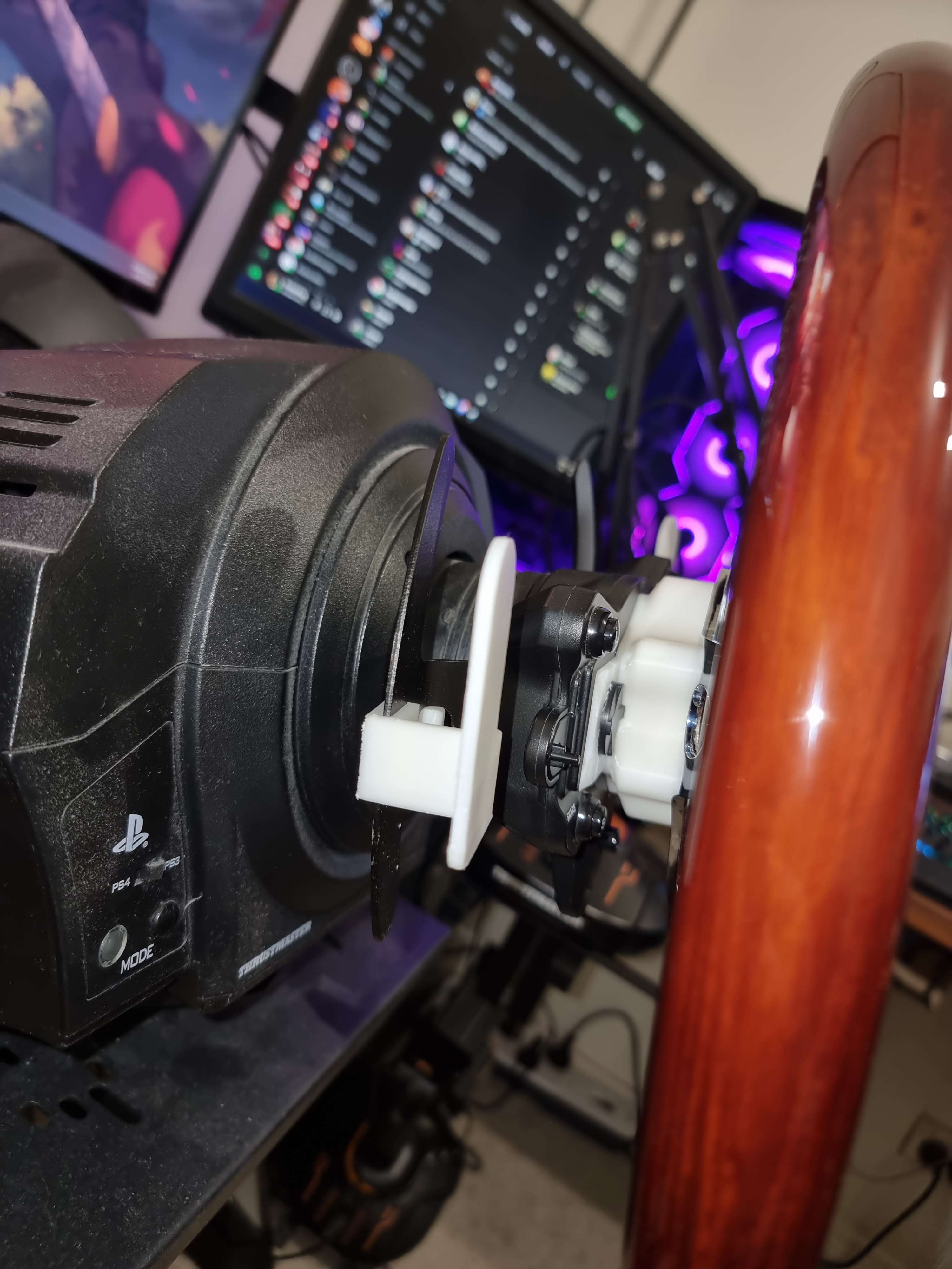 Thrustmaster T300 Wheel adaptor (with directional pad holder) + Paddle ...