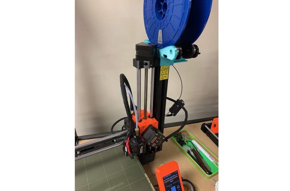 Prusa Mini Spool Holder - sits on Z-Axis by breeden | Download free STL ...