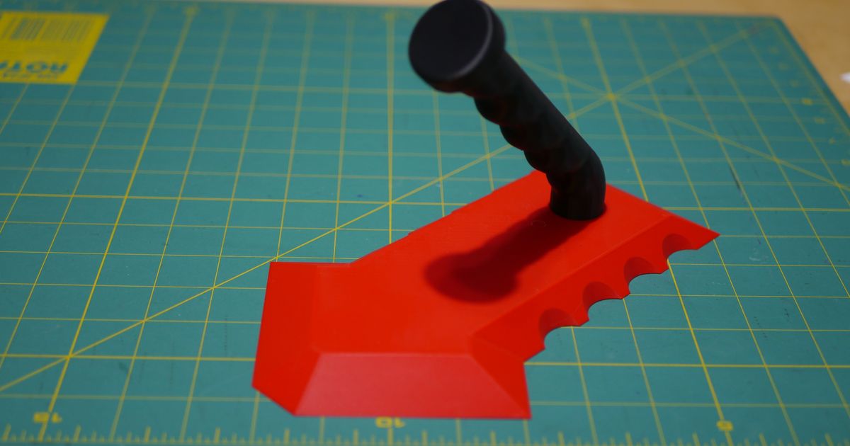 Iron Clad Ice Scraper with a Grip Handle by V3 Precision | Download free STL model | Printables.com