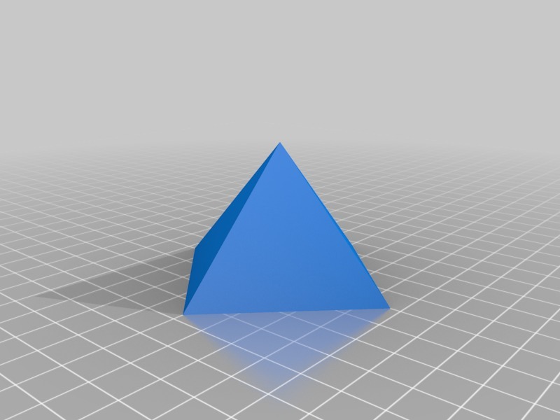 4 Sided Pyramid Paperweight by unitMeasure | Download free STL model ...