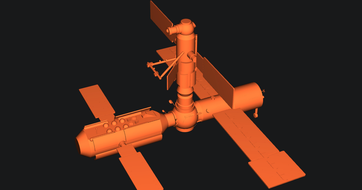 An ISS International Space Station by Rocky | Download free STL model ...