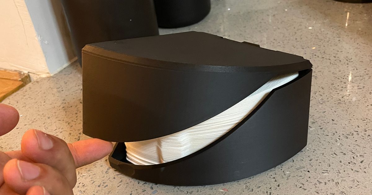 V60 Size 1 paper Filter Box by Raoof Korabi | Download free STL model ...