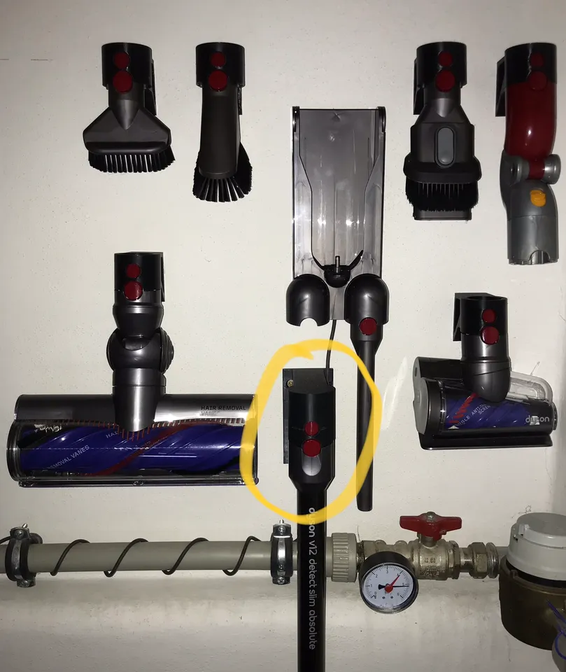 Dyson v12 wall mount cleaner tube by George79 | Download free STL model ...