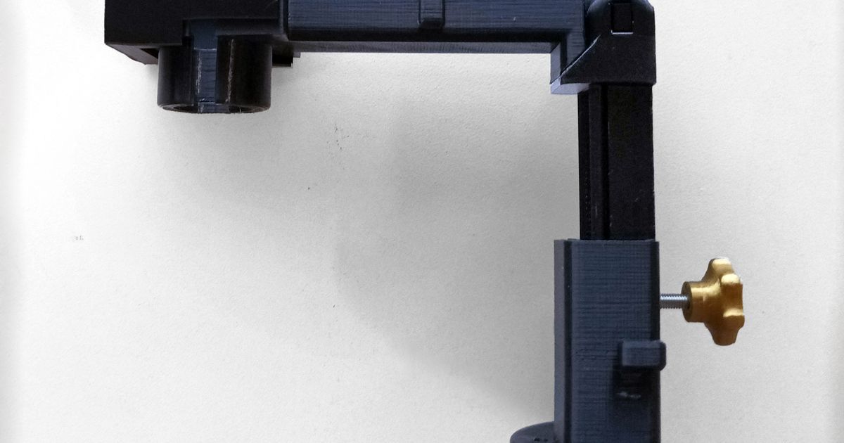 Adjustable illumination arm by LIBRE hub | Download free STL model ...