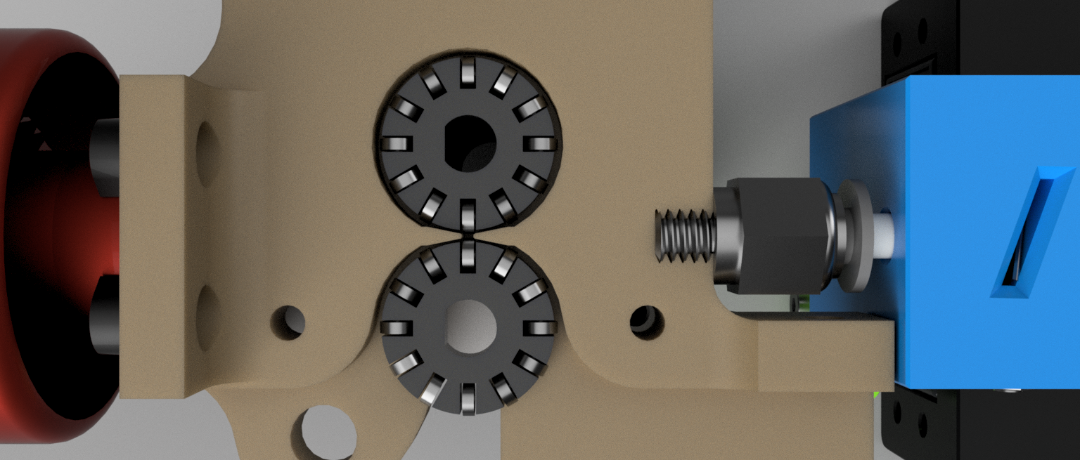 Omni wheel-pinch wheel extruder by Michael Lynn | Download free STL ...