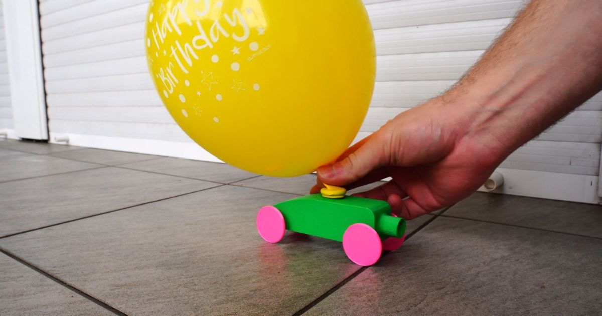 Limitless Balloon Car by Limitless STEAM Lab | Download free STL model ...