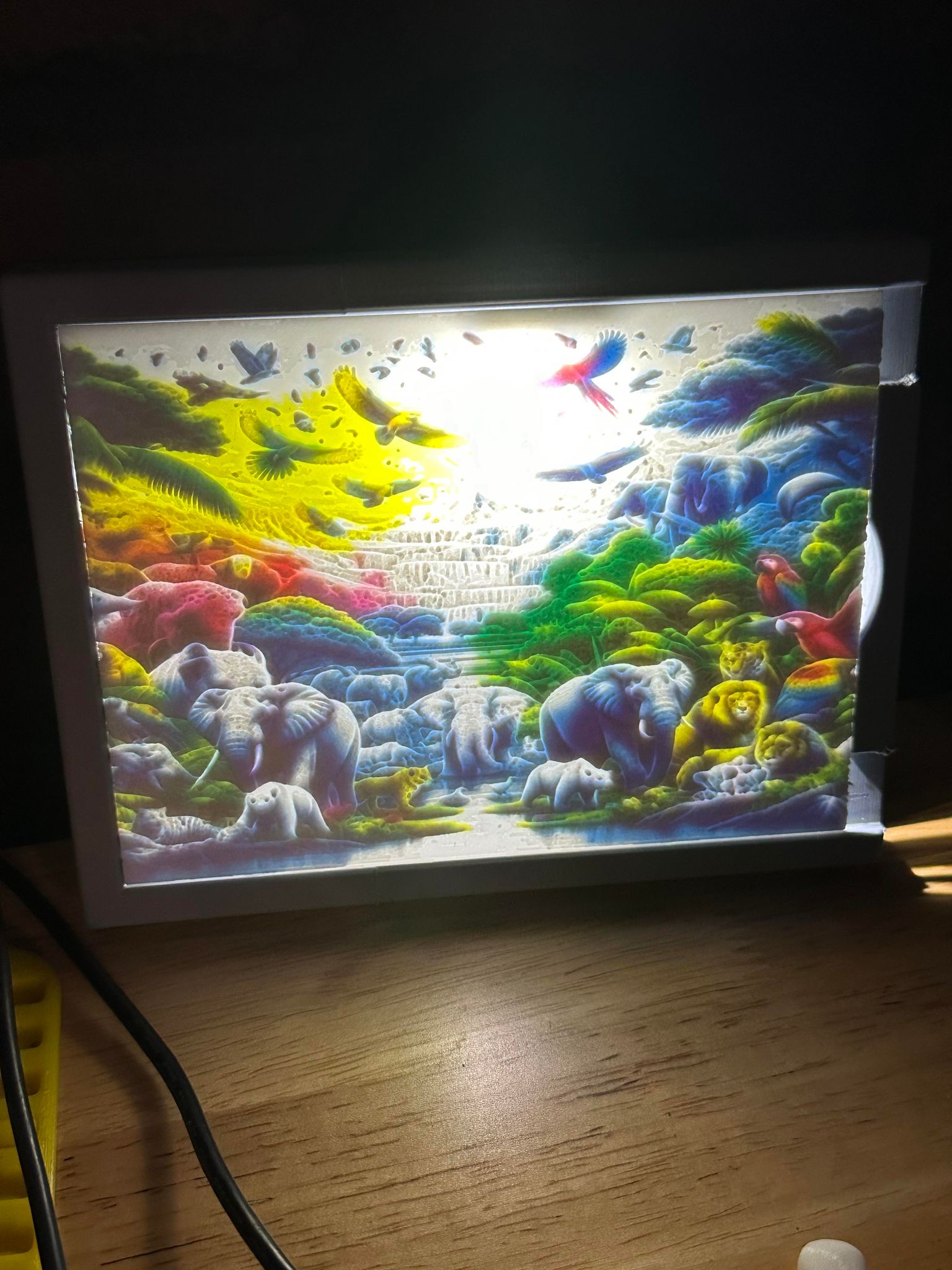 Rainforest Wildlife Lithophane by Nathan Chupp | Download free STL ...