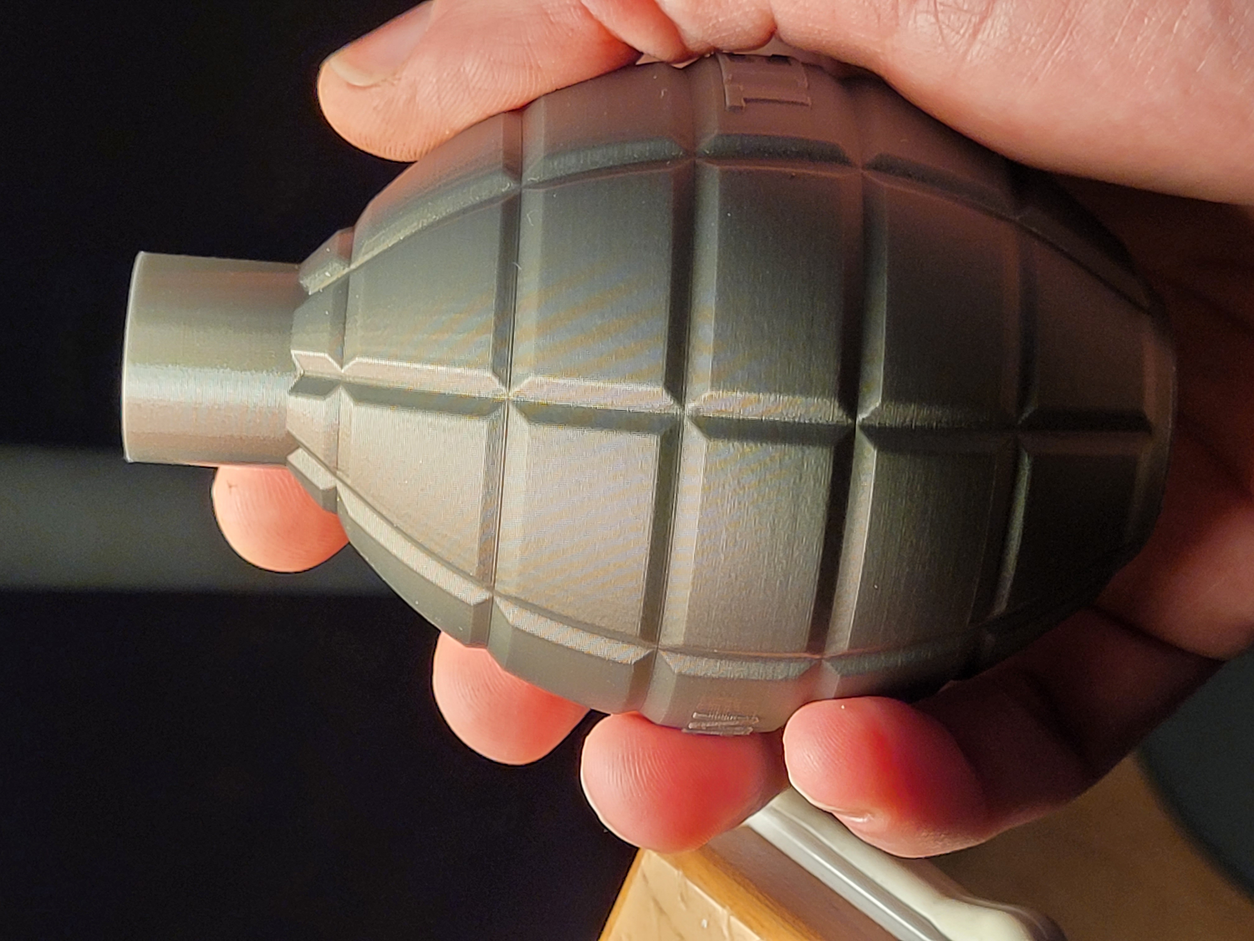 Hand Grenade Christmas Ornament (vase mode) by Tomek | Download free ...