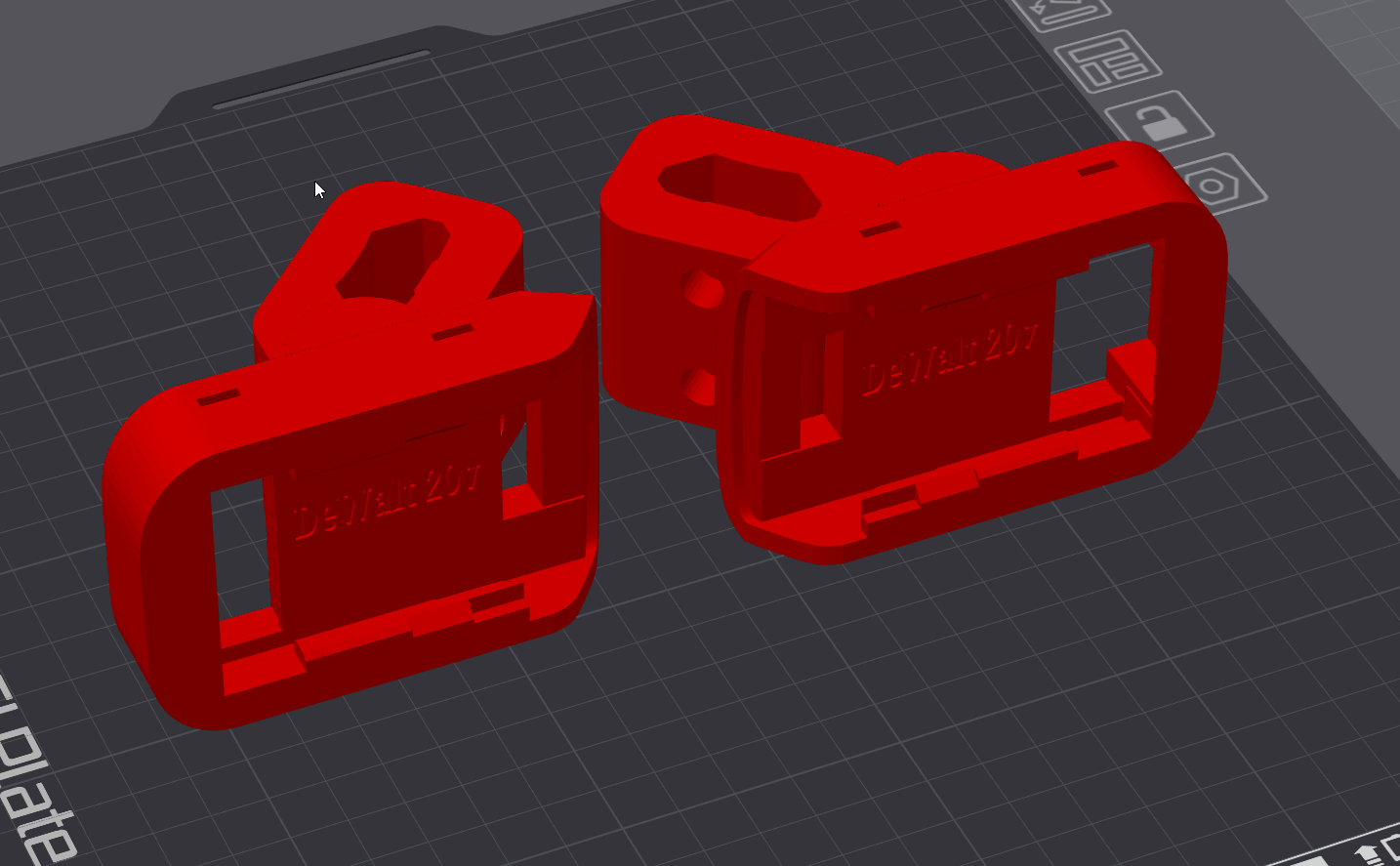 Milwaukee Packout Dewalt 22v Battery holderSt v2 von Freakybo ...