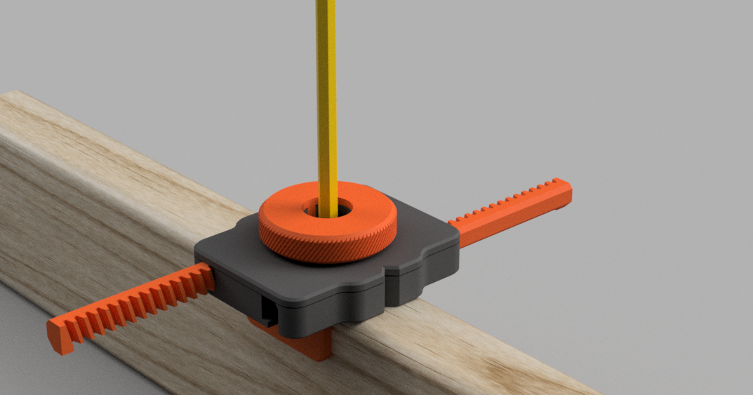 Center Marking Gauge - Geared by JohnMartin | Download free STL model ...