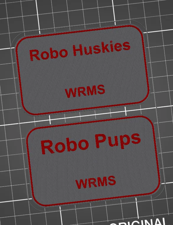 Name Tags for WRMS Robotics Club by jhitze | Download free STL model ...