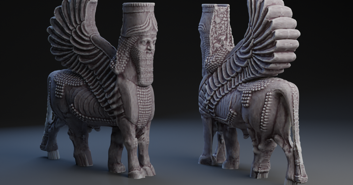 Persian Lamassu por Peter Farell | Descargar modelo STL gratuito ...