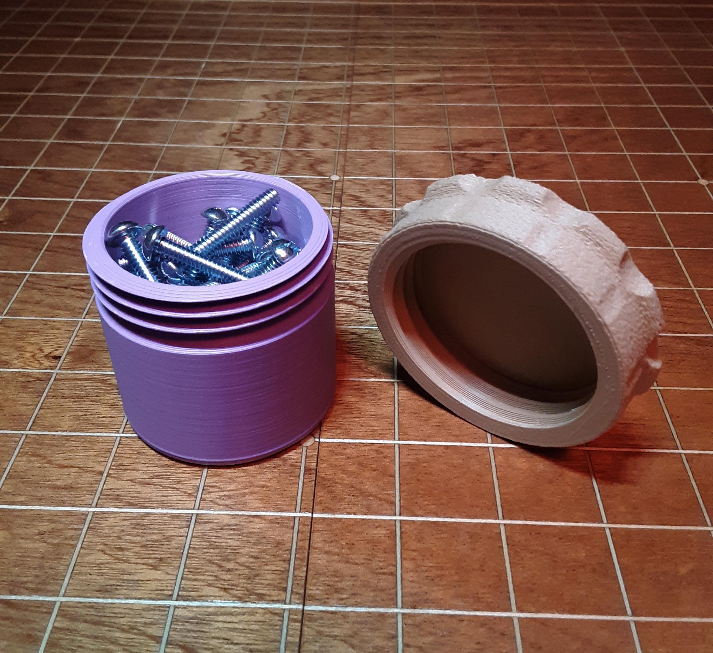 Basic Threaded Container by BMO_FUSE | Download free STL model ...