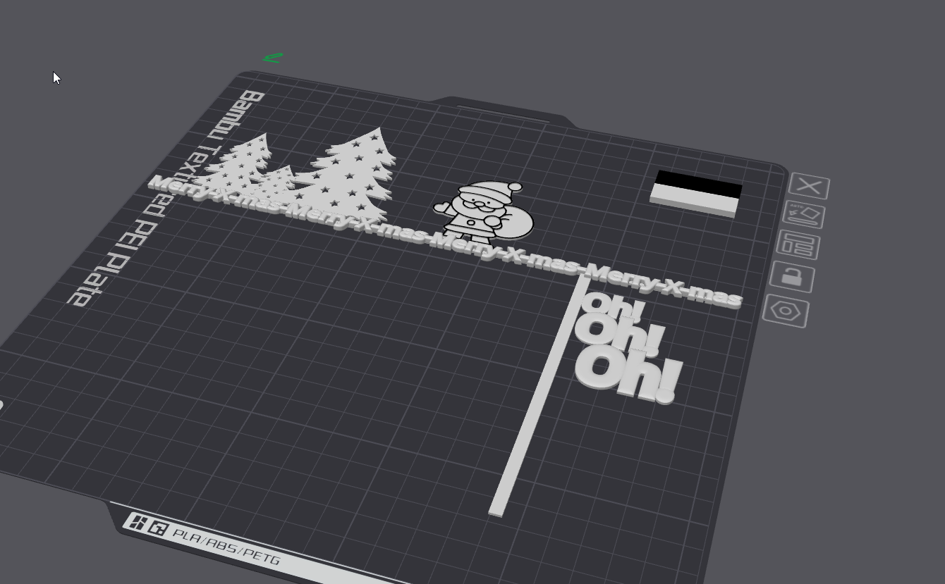 Christmas Sign Bed side/Door Corner by Freakybo | Download free STL ...