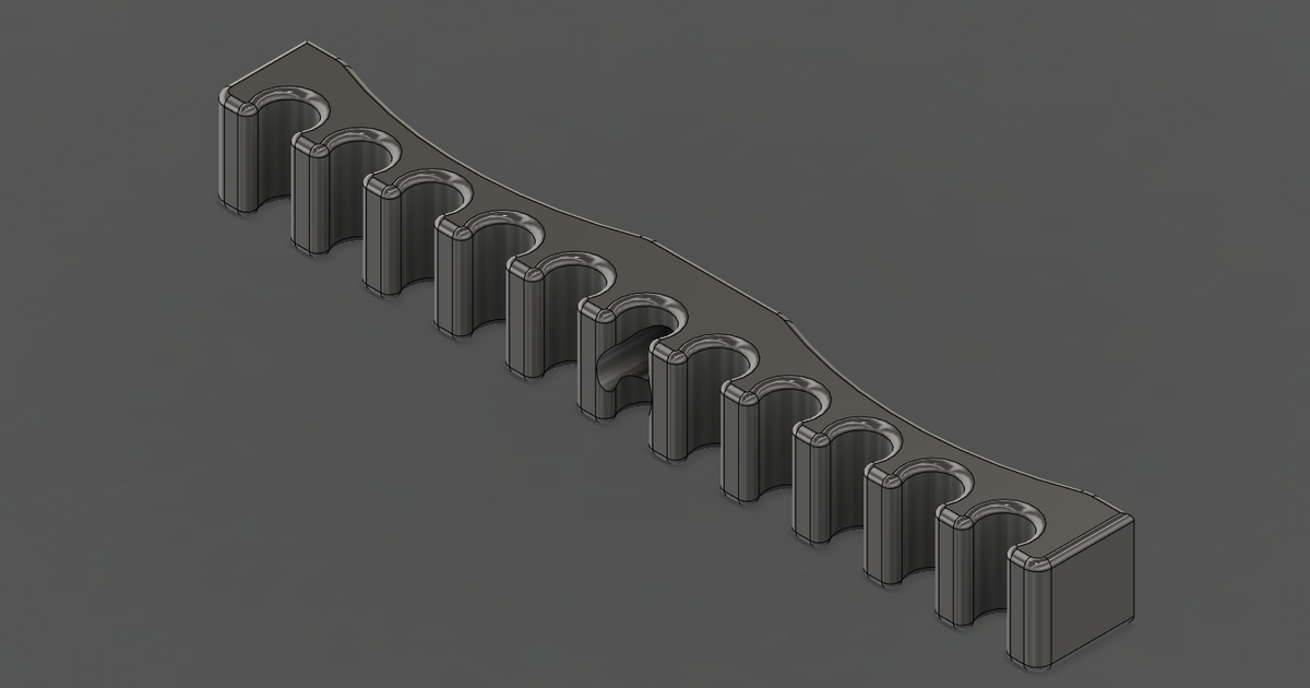 Cat6 Outdoor Wall mount Cable Comb by BetaMax | Download free STL model ...