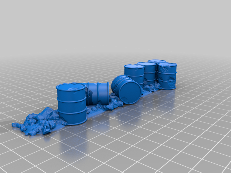Scatter Terrain: Barrels and Barricades by Udo's 3D World | Download ...