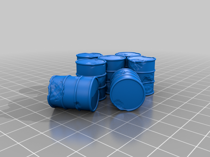 Scatter Terrain: Barrels and Barricades by Udo's 3D World | Download ...