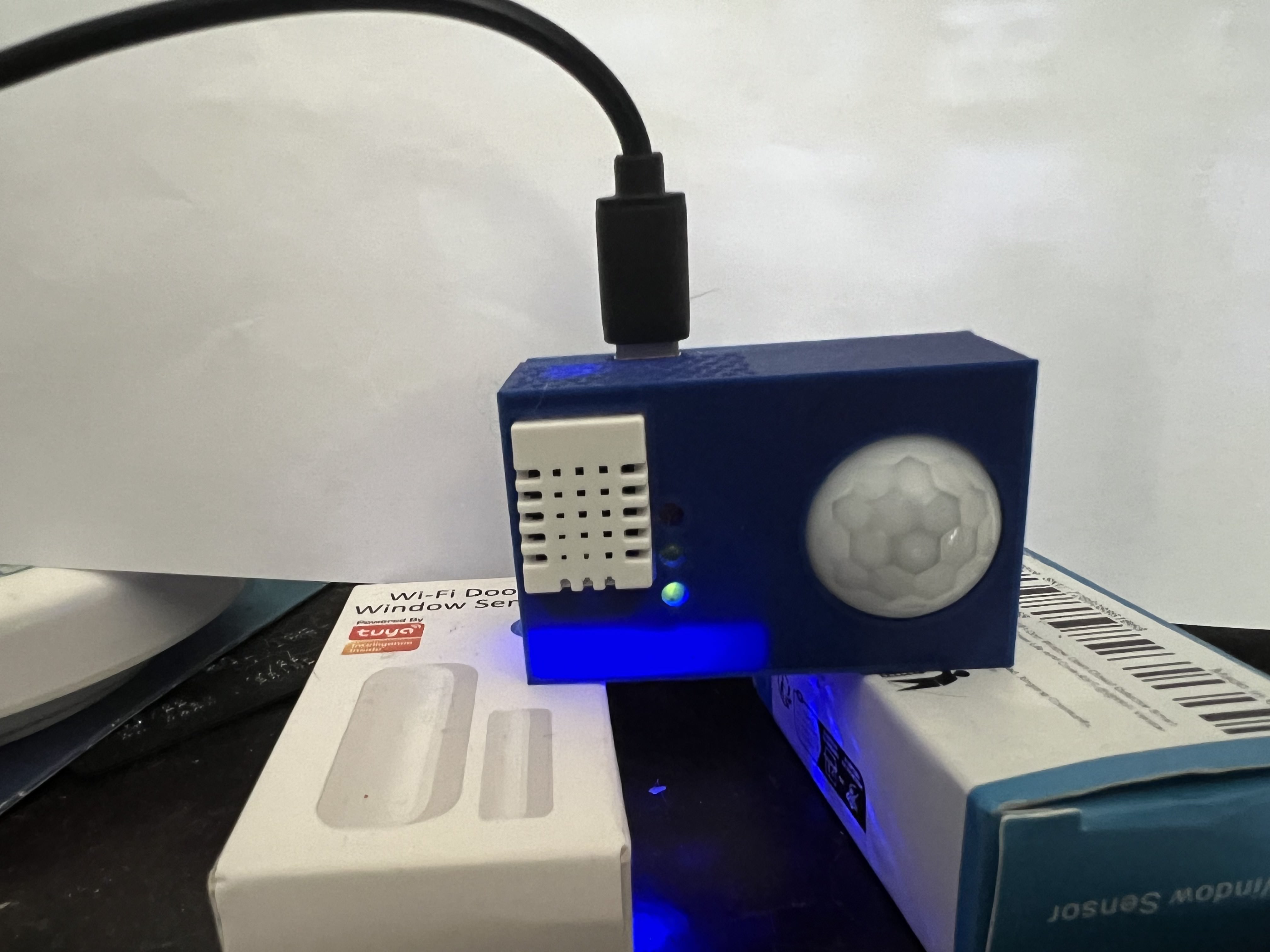 Wemos D1 Mini With Shield Pir Hc Sr501 Dht22 And 3 Leds By Mark B Download Free Stl Model 
