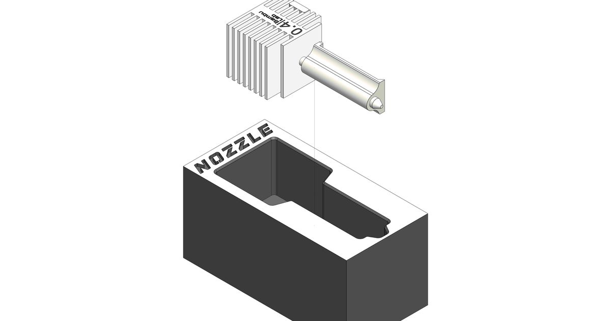 [BaBo] insert nozzle A1 mini 2x1 by Willi | Download free STL model ...