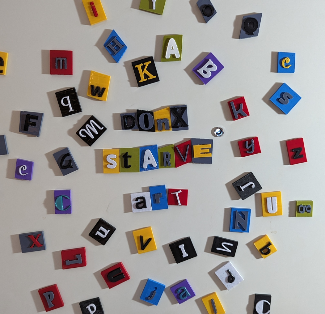 Ransom Note Wall Magnets by Leon Evans | Download free STL model ...