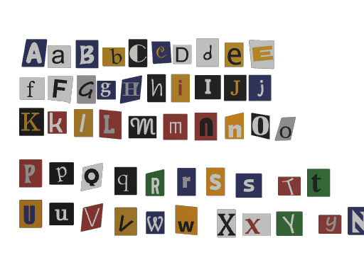 Ransom Note Wall Magnets by Leon Evans | Download free STL model ...