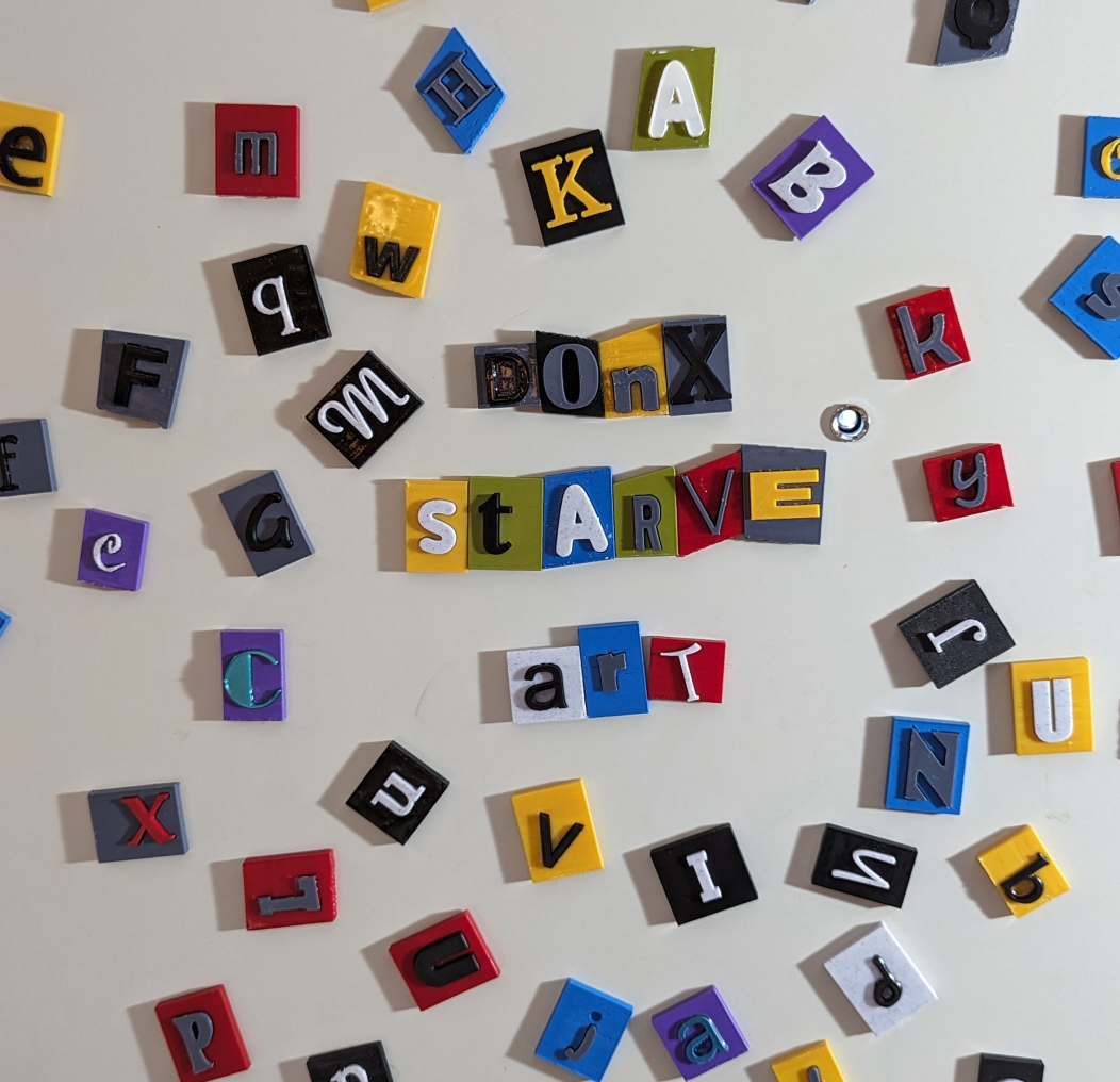 Ransom Note Wall Magnets by Leon Evans | Download free STL model | Printables.com