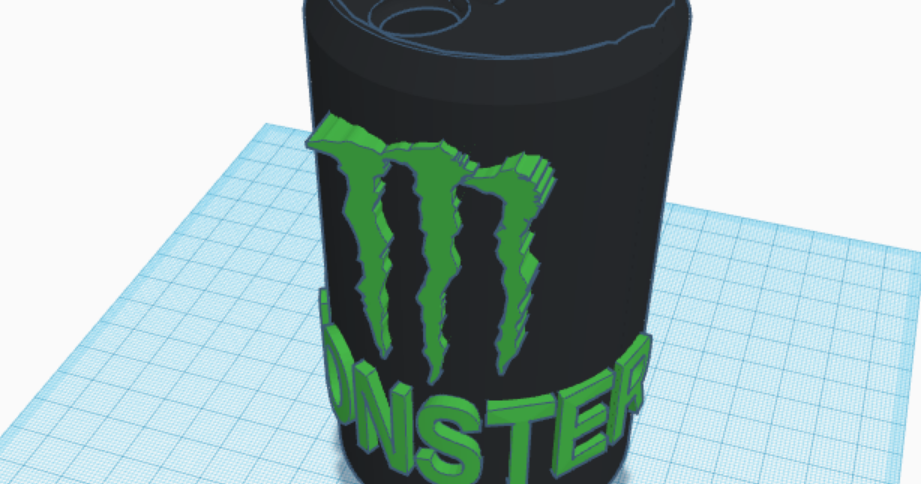 monster can by Lvkgamer6307 | Download free STL model | Printables.com