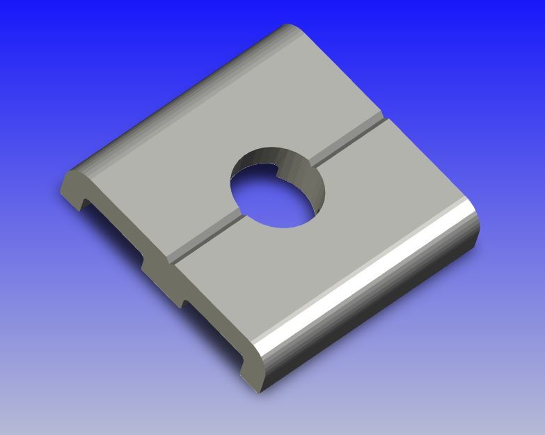 Clamp strip 20x20 mm 6,5 mm hole, 夾條 20x20 mm 6.5 mm 孔, कलप पटट 20x20 ...