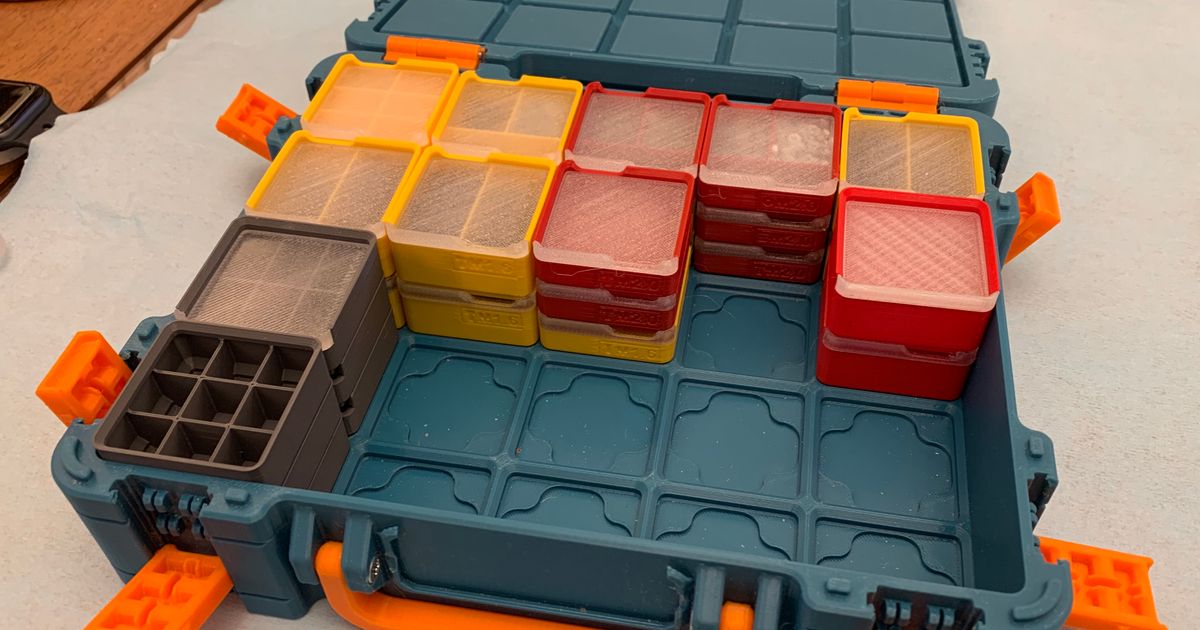 Gridifinity 1x1x6 with Lid - Divided Remixed by GameBoy - MakerWorld