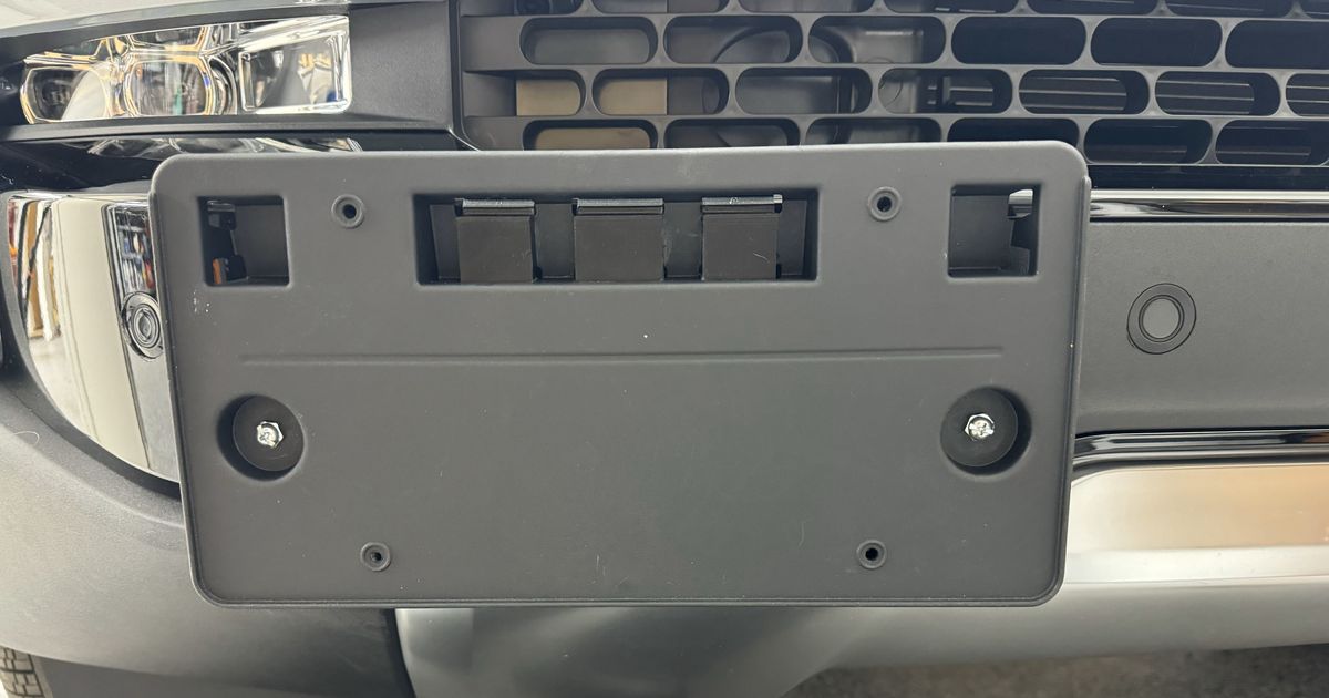 Rivian Tow Hook License plate bracket for OEM plate holder by dradam ...