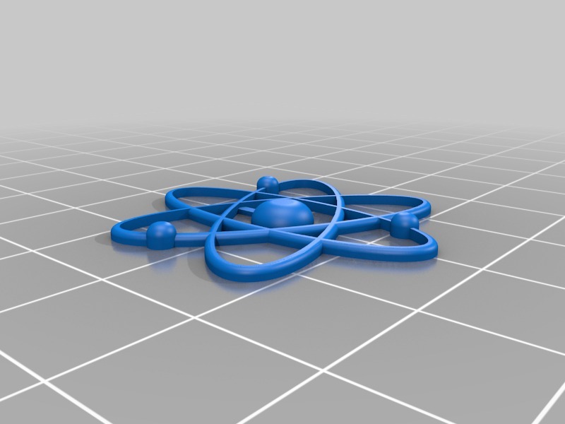 Atom necklace by smARTfab | Download free STL model | Printables.com