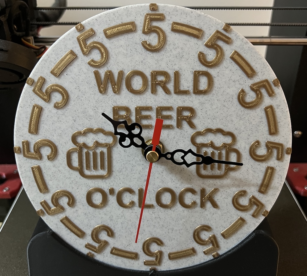 Beer O'Clock Clock by muddymaker | Download free STL model | Printables.com