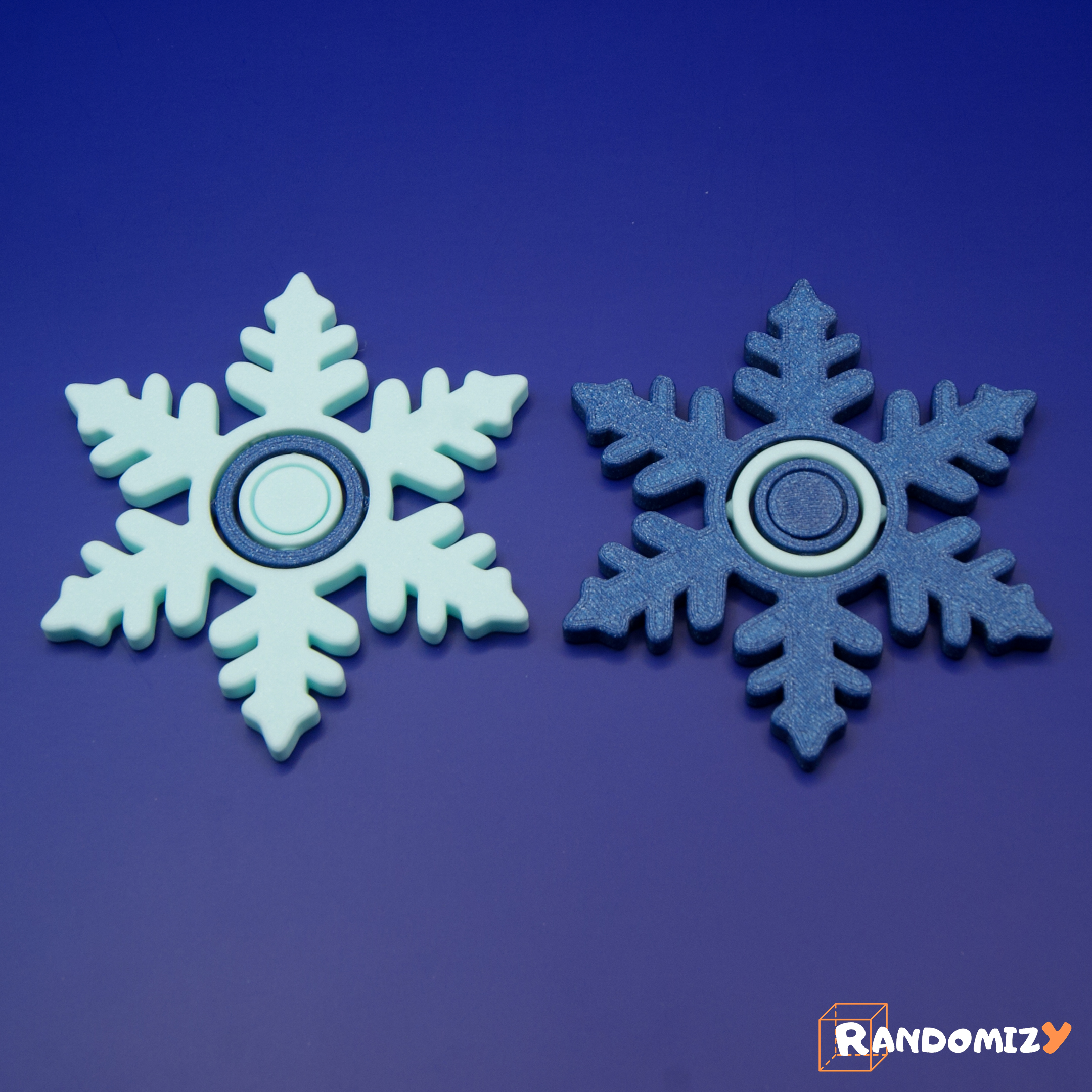 Snowflake Fidget Spinner (Basic) by Randomizy | Printables Store