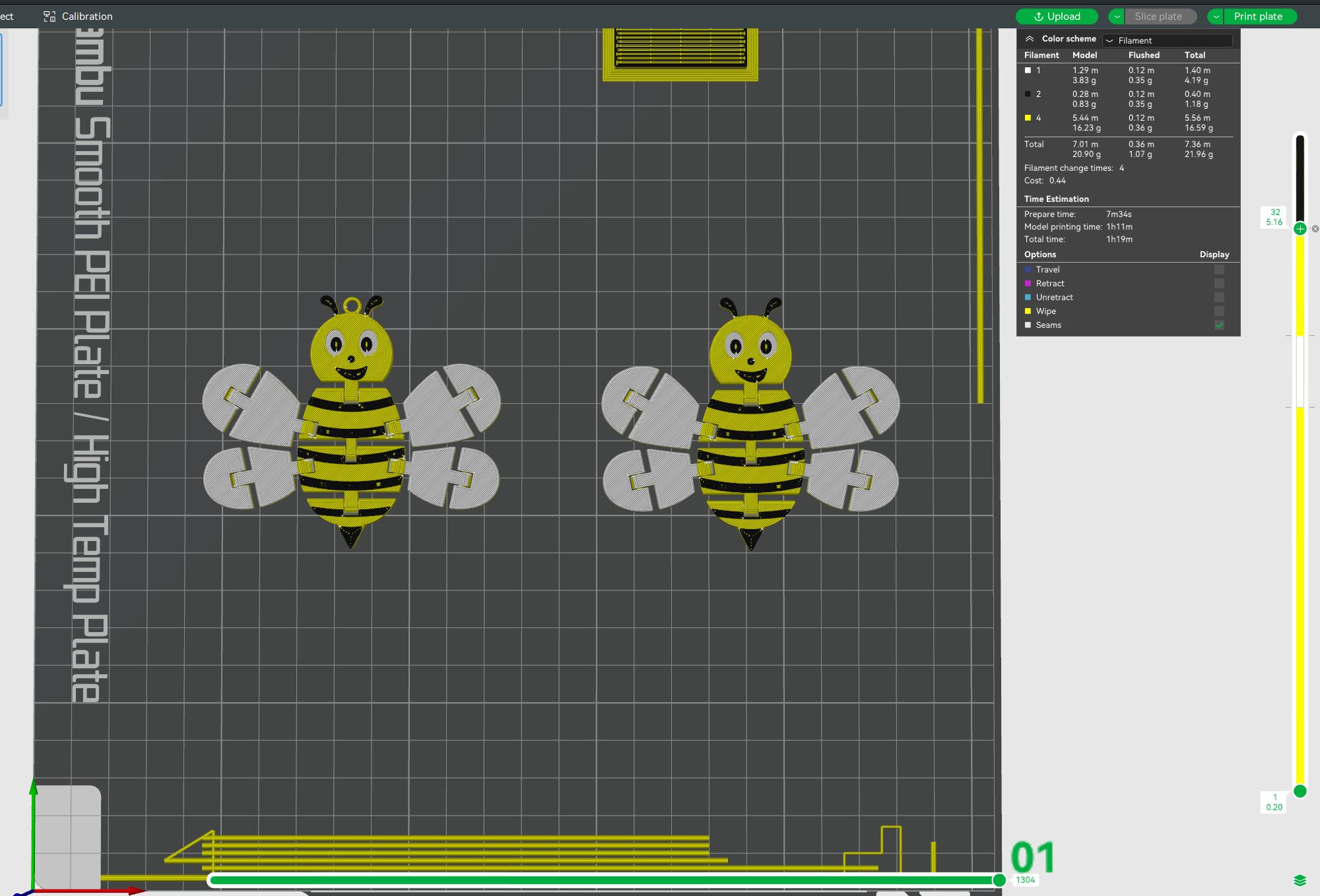 Articulated Bee flexi by Team Guapos | Download free STL model ...
