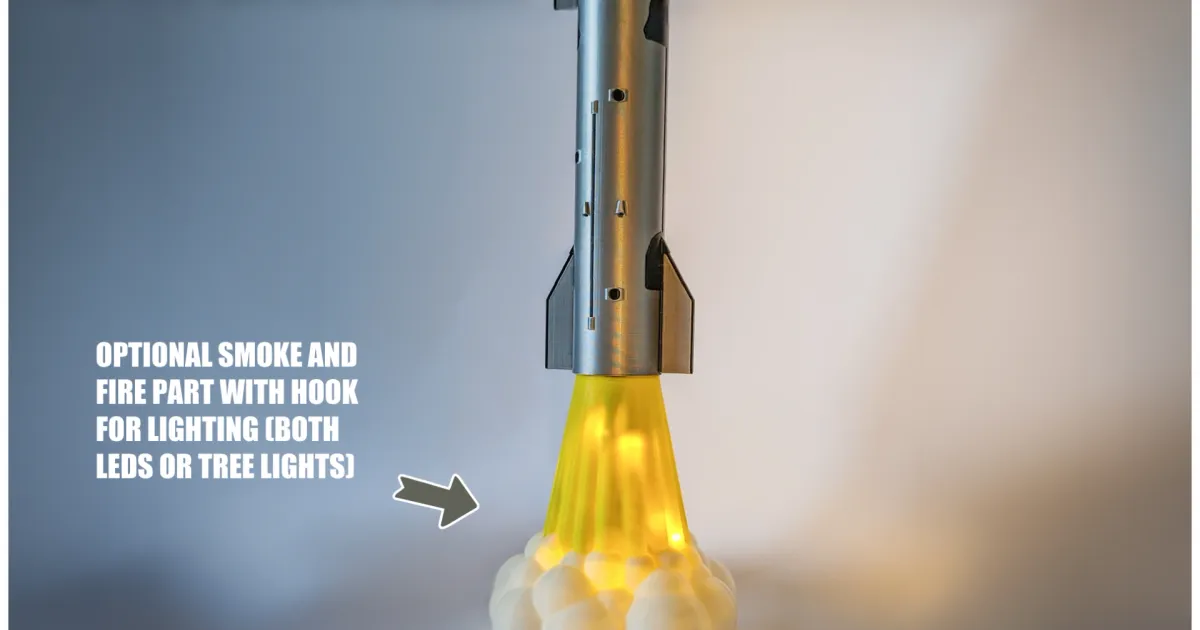 Starship Rocket Model (Freestanding model or Tree Topper) par ...