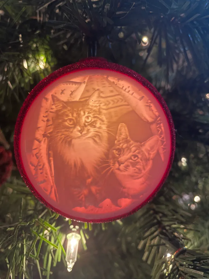 Custom Lithophane Christmas Tree Ornament by Cody Huber | Download free ...