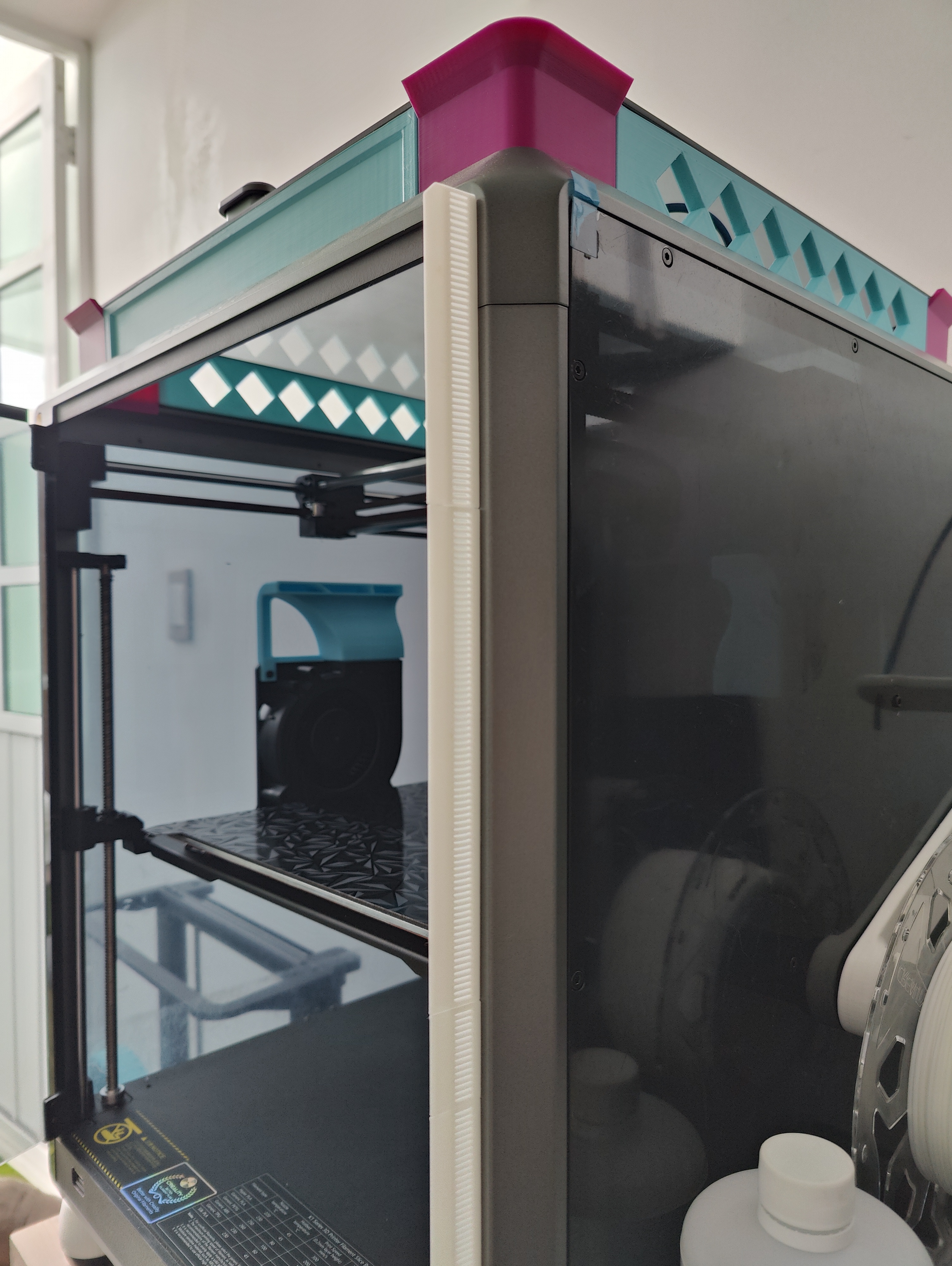 Creality K1C Door Spacer with improved Airflow for K1 + K1 Max by Retro ...