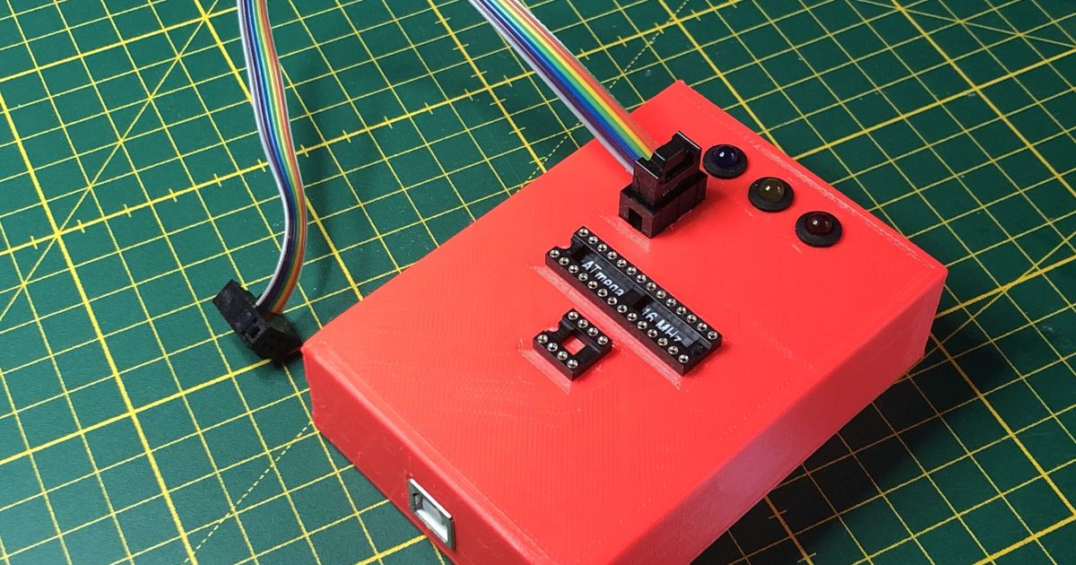 Housing for Atmel microcontroller flashing device by Maxim Shchetynin ...