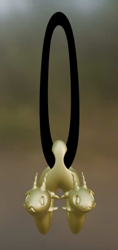 Chibi Hydra Pendant by Barbilou | Download free STL model | Printables.com