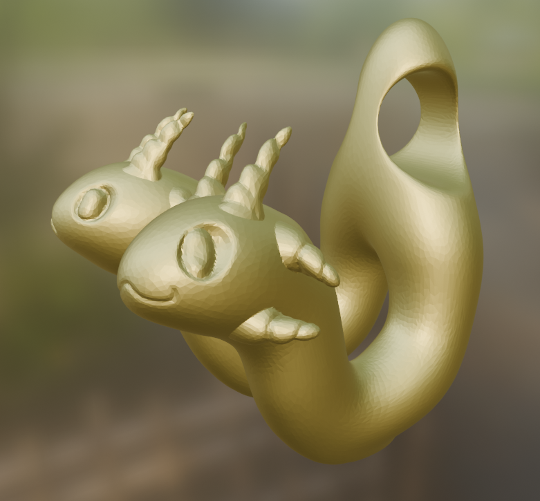 Chibi Hydra Pendant by Barbilou | Download free STL model | Printables.com