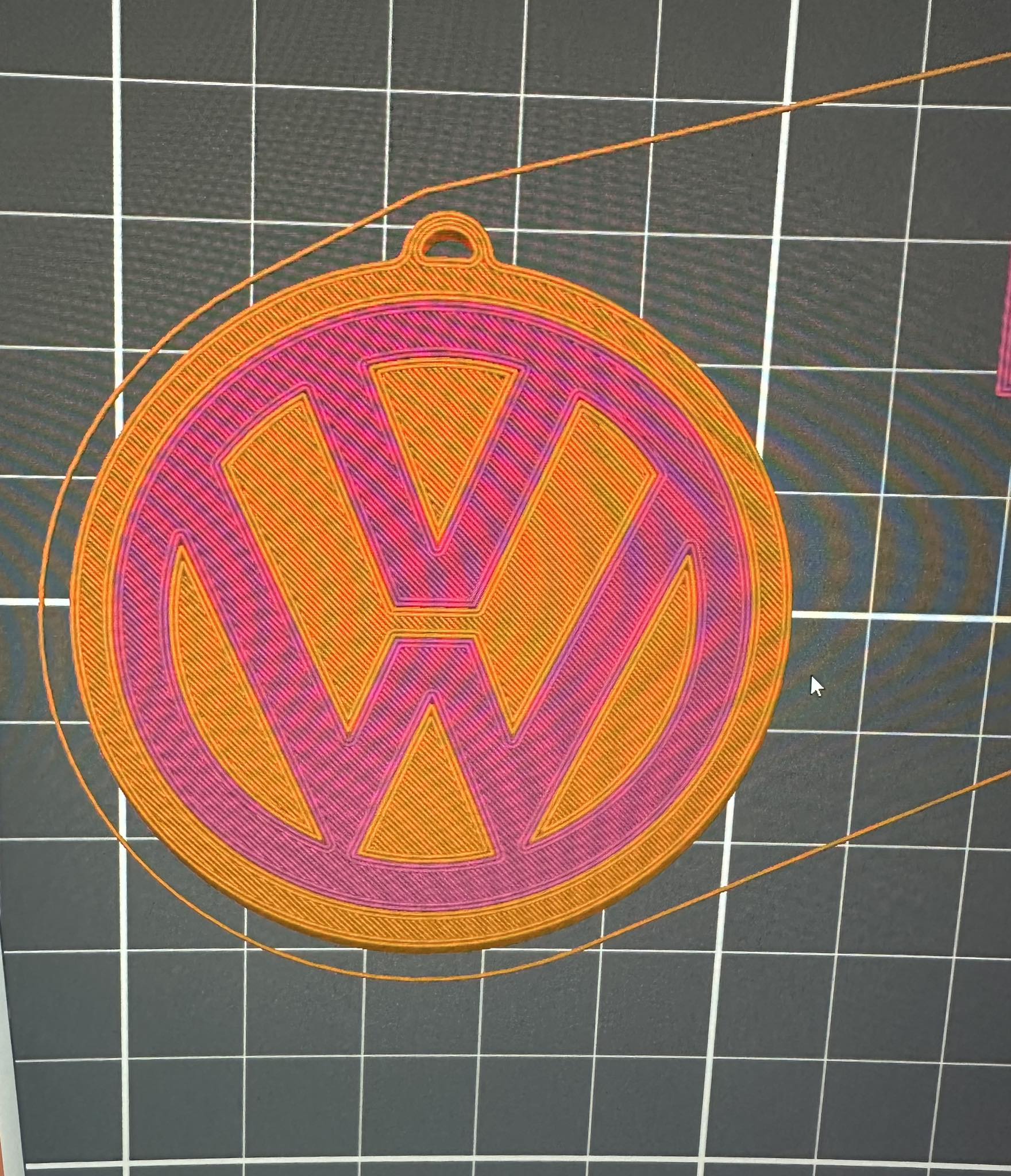 Volkswagen logo keychain by Kellnis3D | Download free STL model ...