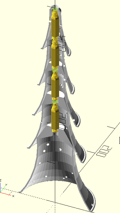 Skinny Tall Christmas Tree by iqless | Download free STL model ...