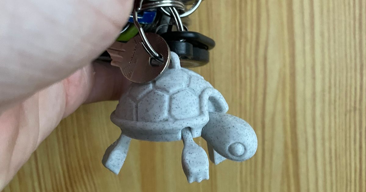 Cutie Baby Turtle - keychain by Souky1122 | Download free STL model ...