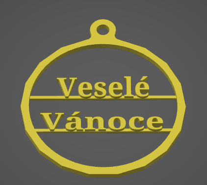 Dekorace veselé vánoce by Dušan Dolníček | Download free STL model ...