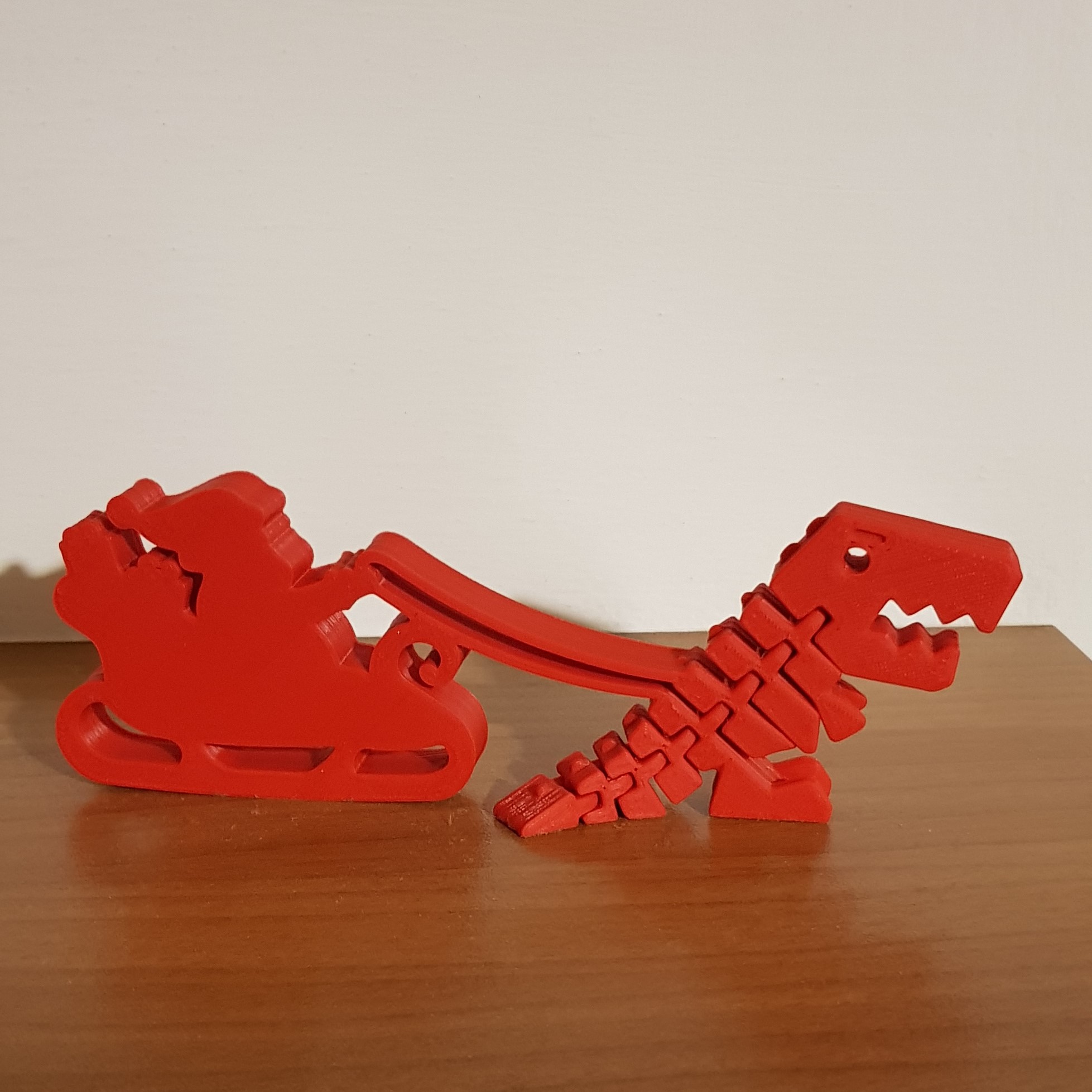 Flexi Reindeer Rex Sleigh Santa Claus (with step file) by Lele88 ...