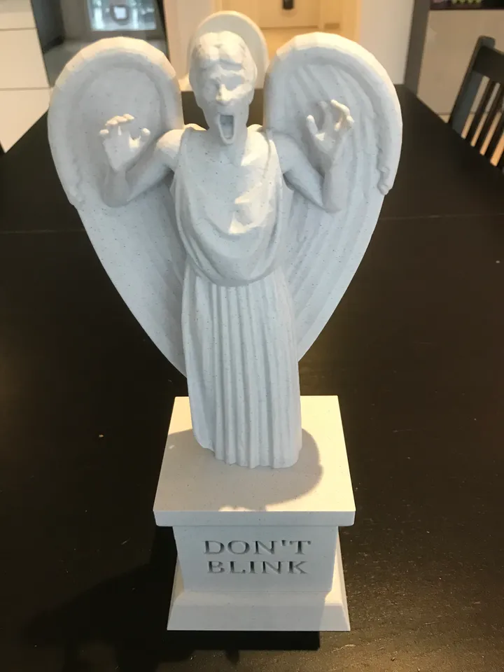 Weeping Angel base with stud by Yotus | Download free STL model ...