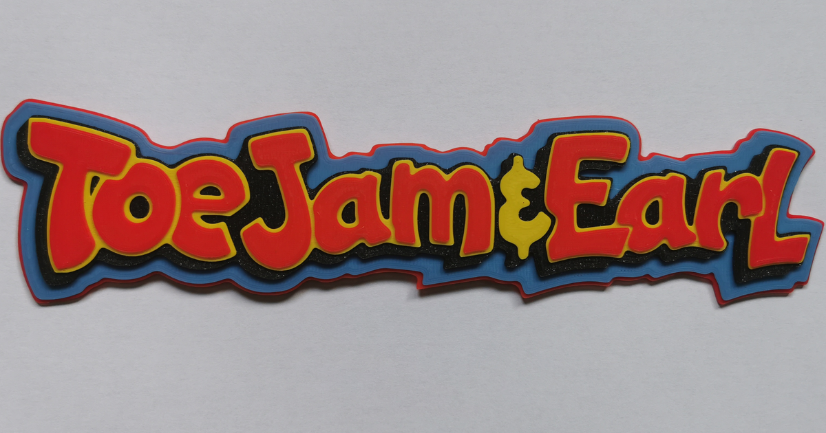 ToeJam & Earl Logo by Offbeat Printing | Download free STL model ...
