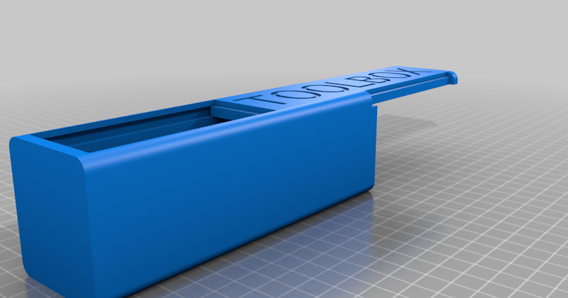 Mid-size top slider Toolbox by DaveRoss | Download free STL model ...