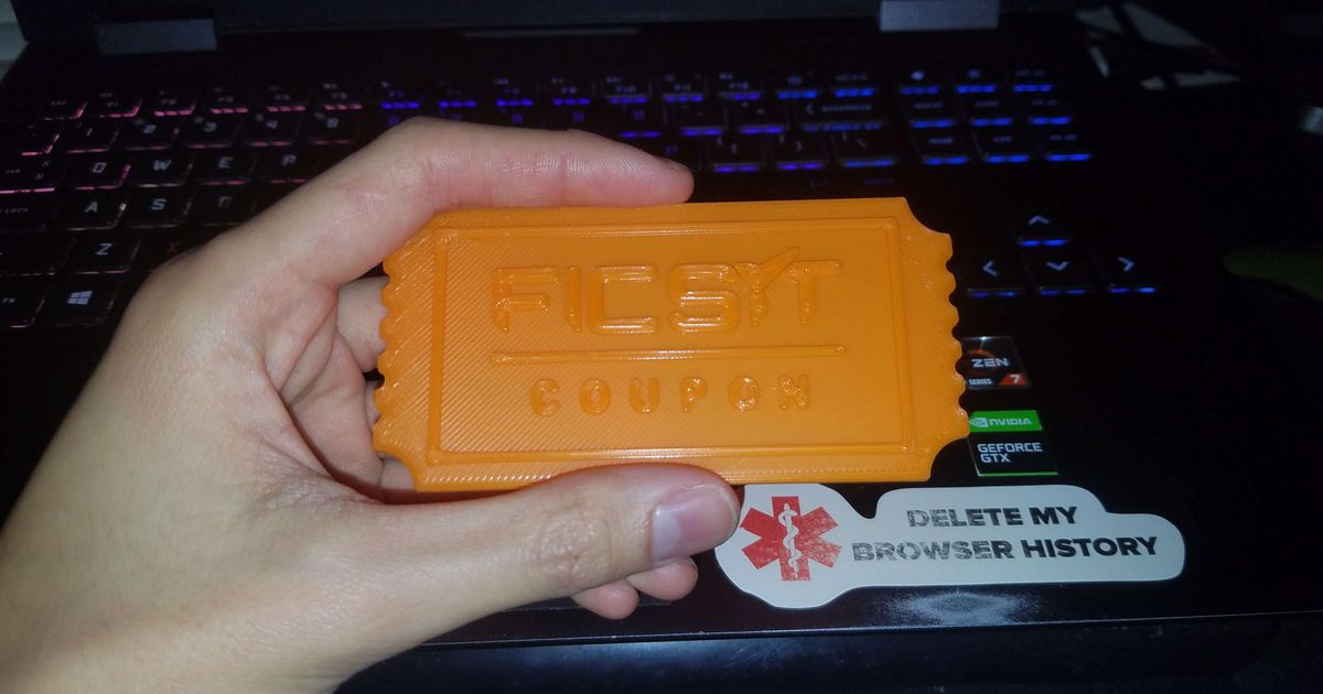 FICSIT Coupon Embossed/Debossed (thicker) by armorhide406 | Download ...