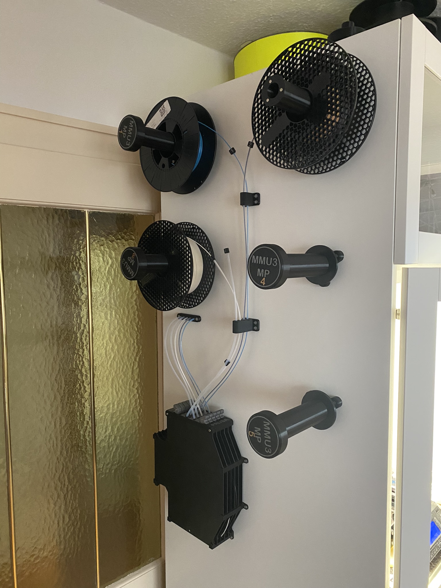 MMU3 spool holder wall mount, Ikea cabinet mount by MadScarecrow ...